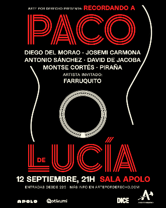 Remembering Paco de Lucía at Sala Apolo - 19th September 2026 | Sala Apolo